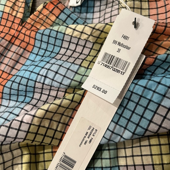 Ganni | Dresses | Ganni Seersucker Check Dress With Tag | Poshmark